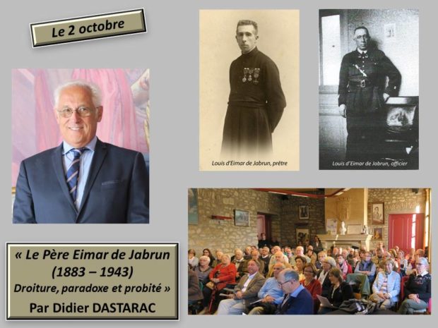 2 octobre 2018 – Conférence : « Le Père Louis d’Eimar de Jabrun (1883 ...